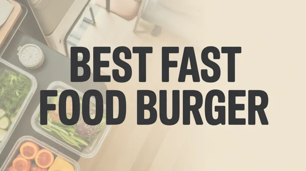 Best Fast Food Burgers: Taste, Quality & Value Ranked
