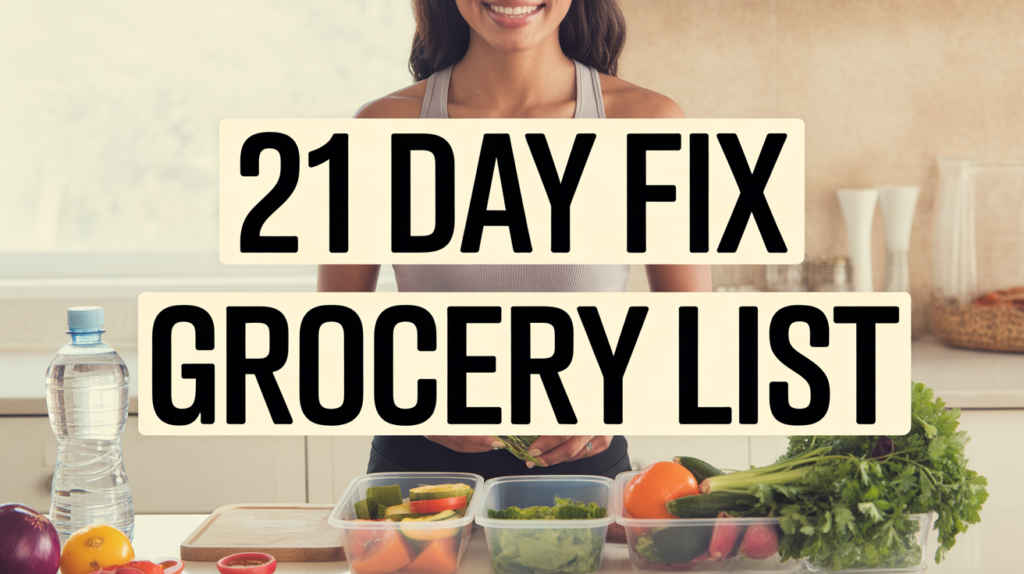 The Complete 21 Day Fix Grocery List by Container